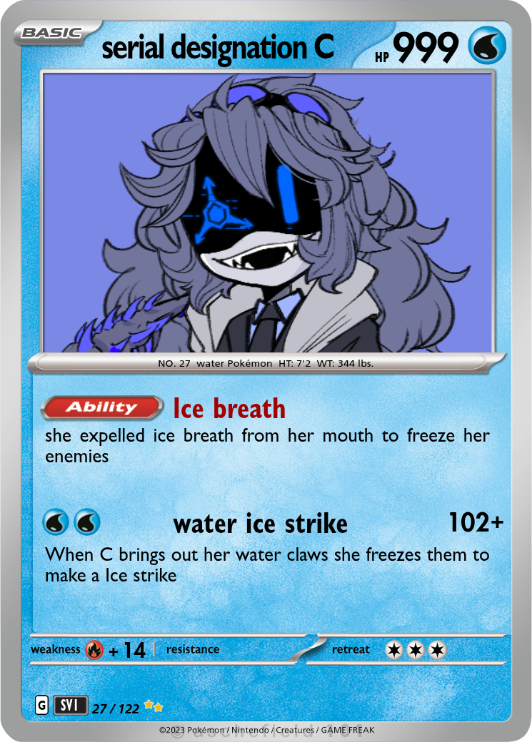 serial designation C - Midnight-claws | Pokécardmaker.net