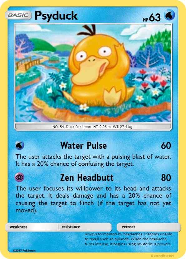 Psyduck - Miguel_Viana | Pokécardmaker.net