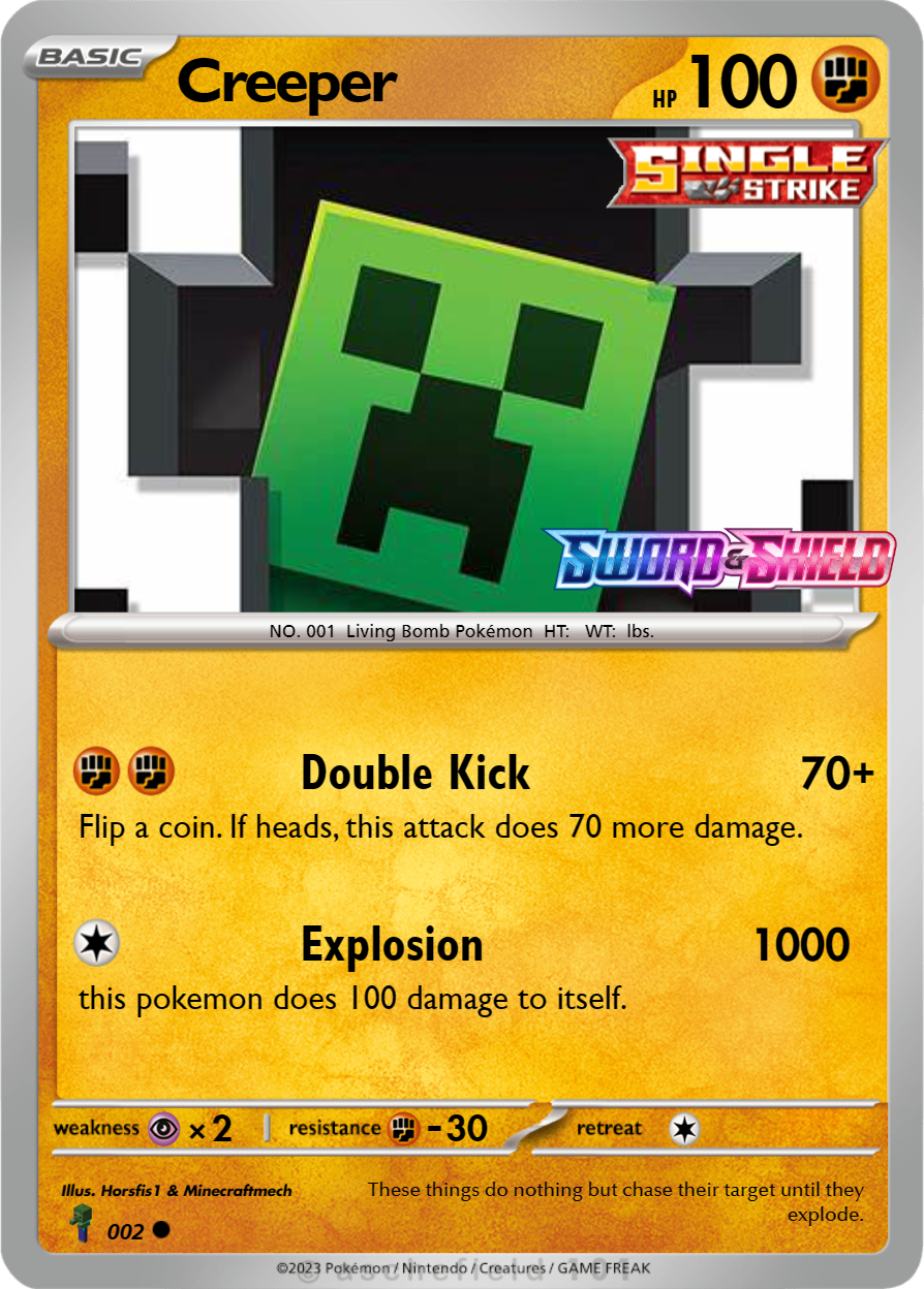 Creeper - MinecraftMech12 | Pokécardmaker.net