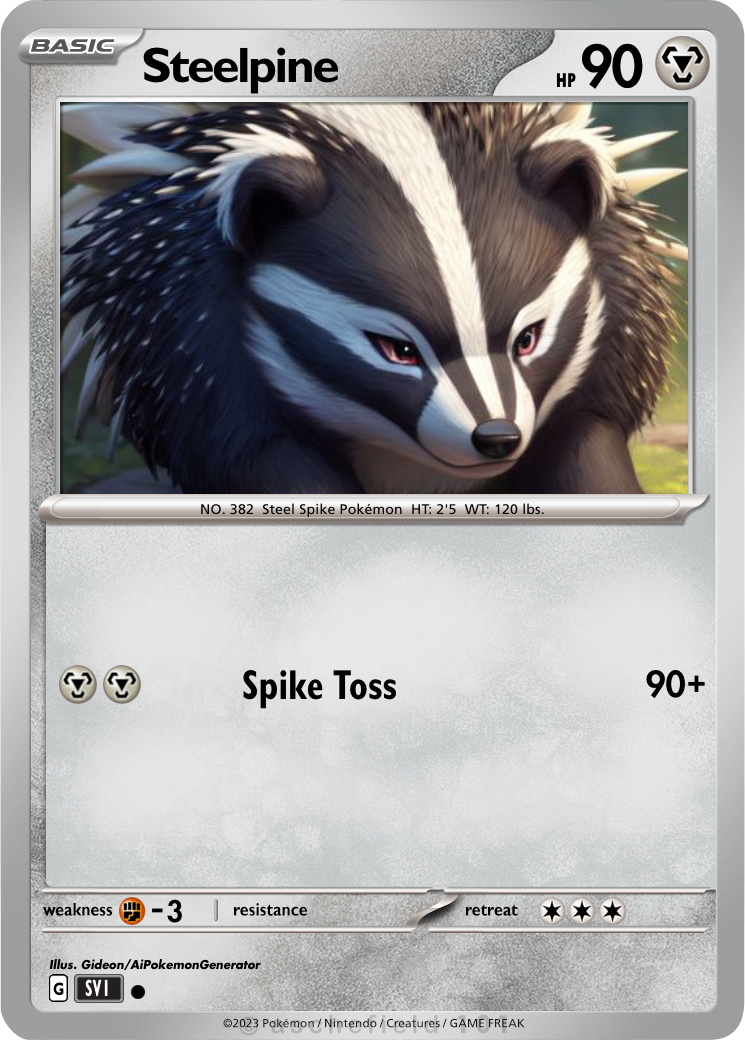 Steelpine - MinecrafterAI | Pokécardmaker.net