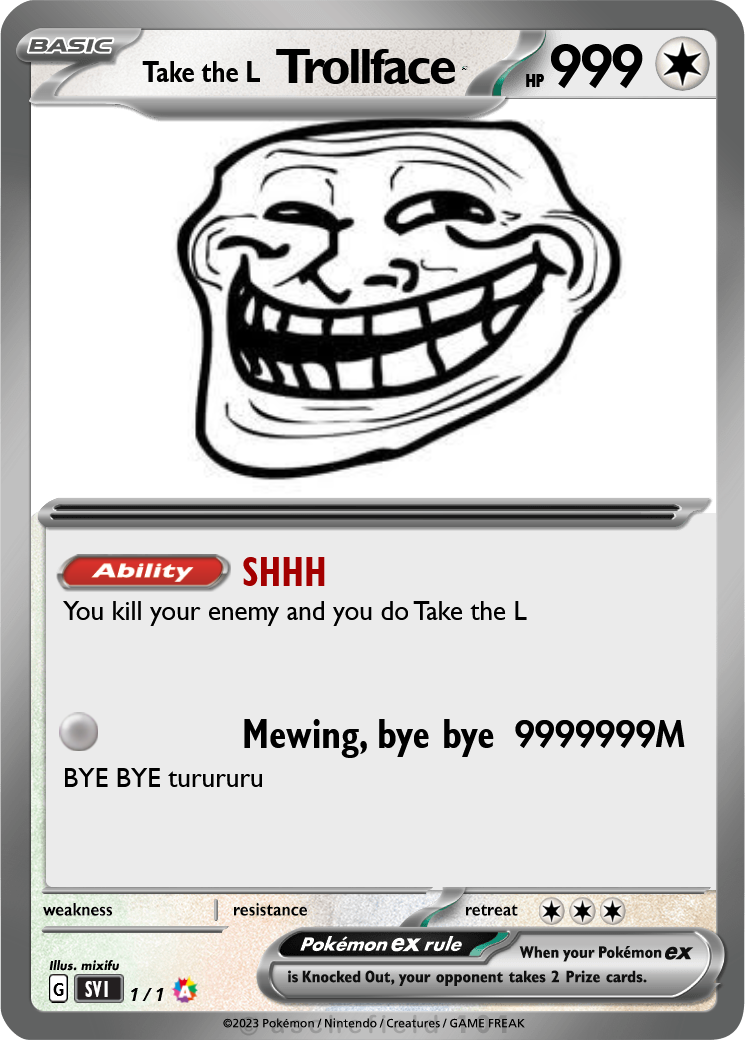 Trollface - Mixifu | Pokécardmaker.net