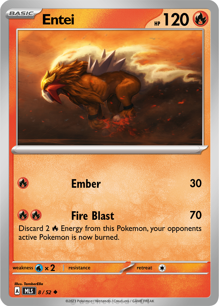 Entei - MoonlightSlime | Pokécardmaker.net