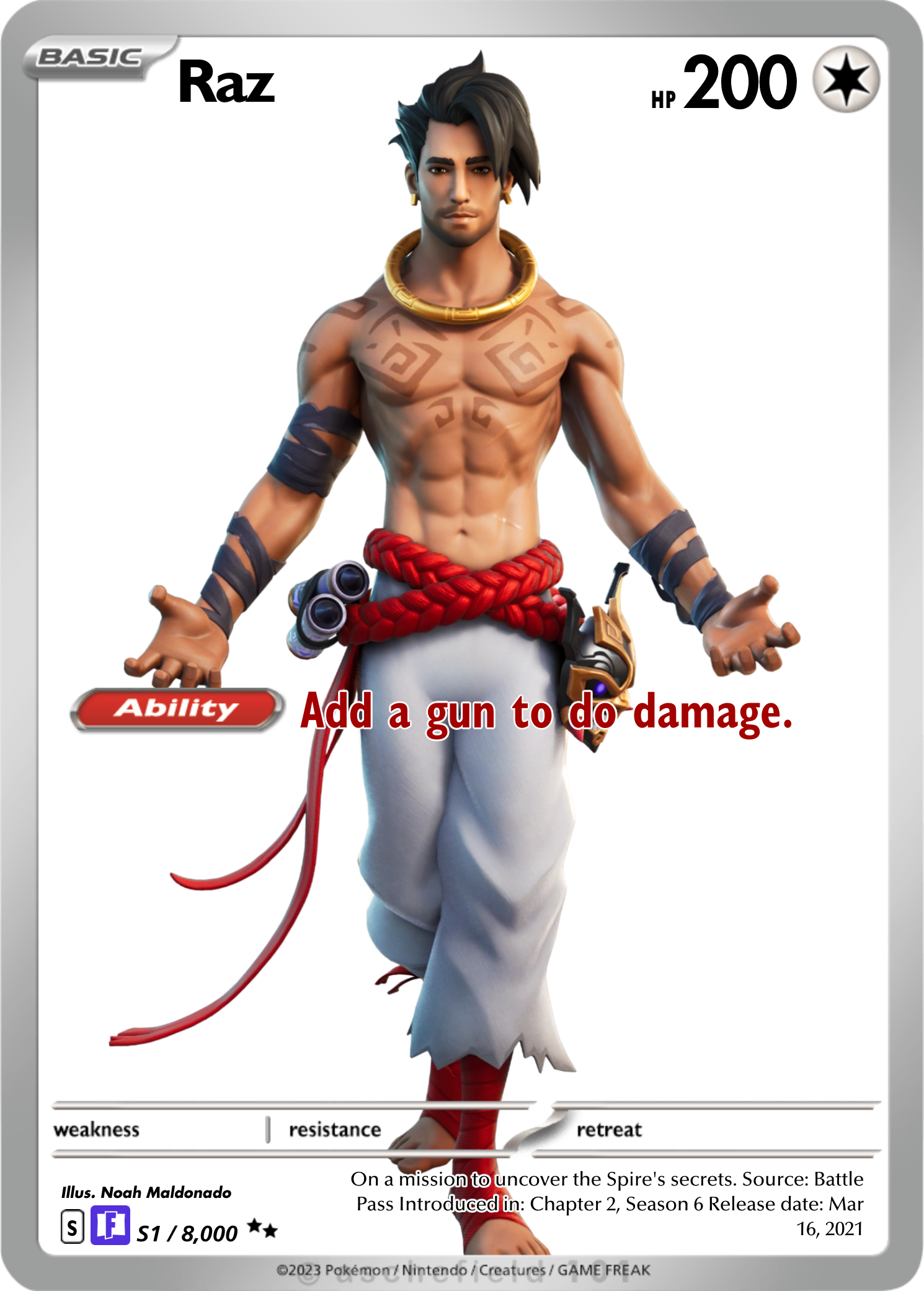 Raz - MrSavageOoh | Pokécardmaker.net