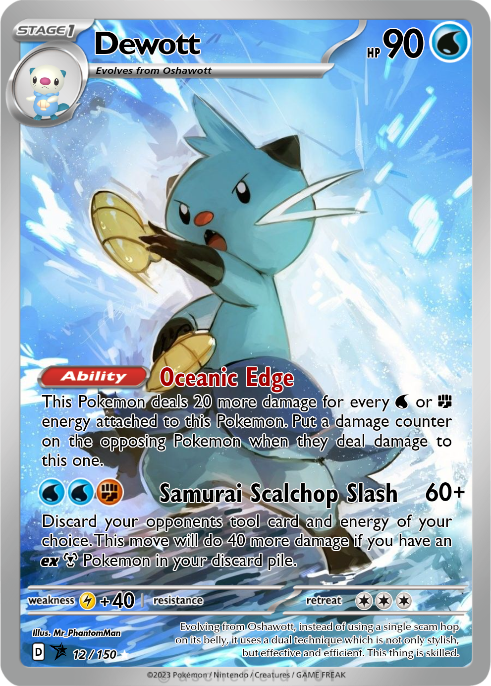 Dewott - Mr_PhantomMan | Pokécardmaker.net