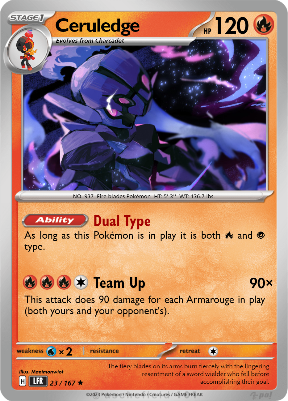 Ceruledge - MudkipMax1000 | Pokécardmaker.net