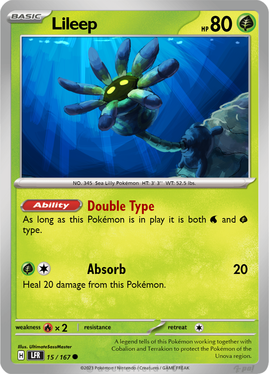 Lileep - MudkipMax1000 | Pokécardmaker.net