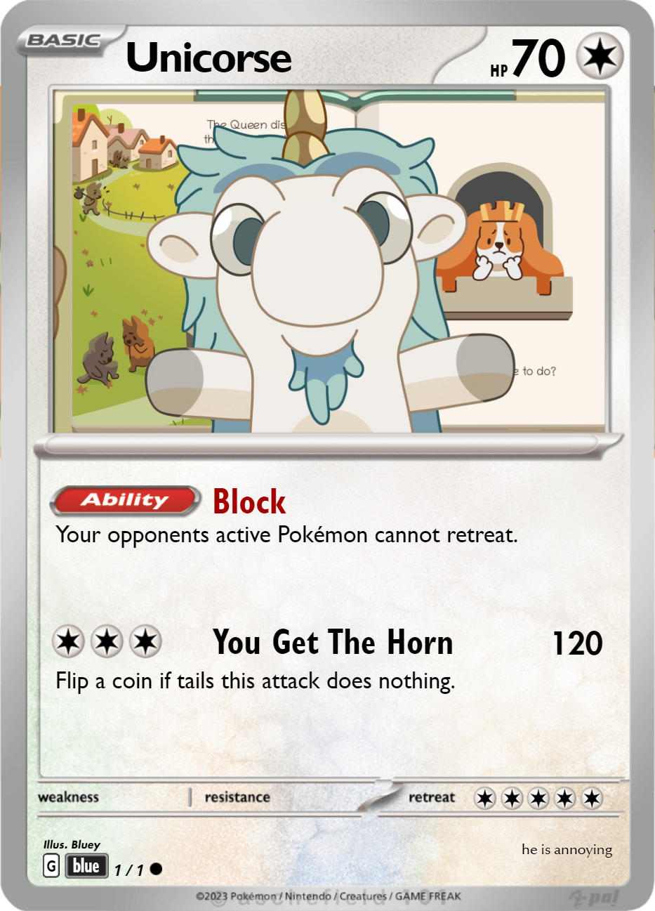 Unicorse - MudkipMax1000 | Pokécardmaker.net