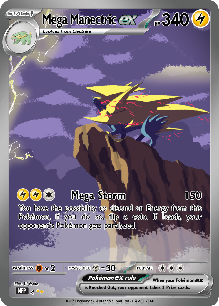 Mega Manectric - My5tik | Pokécardmaker.net