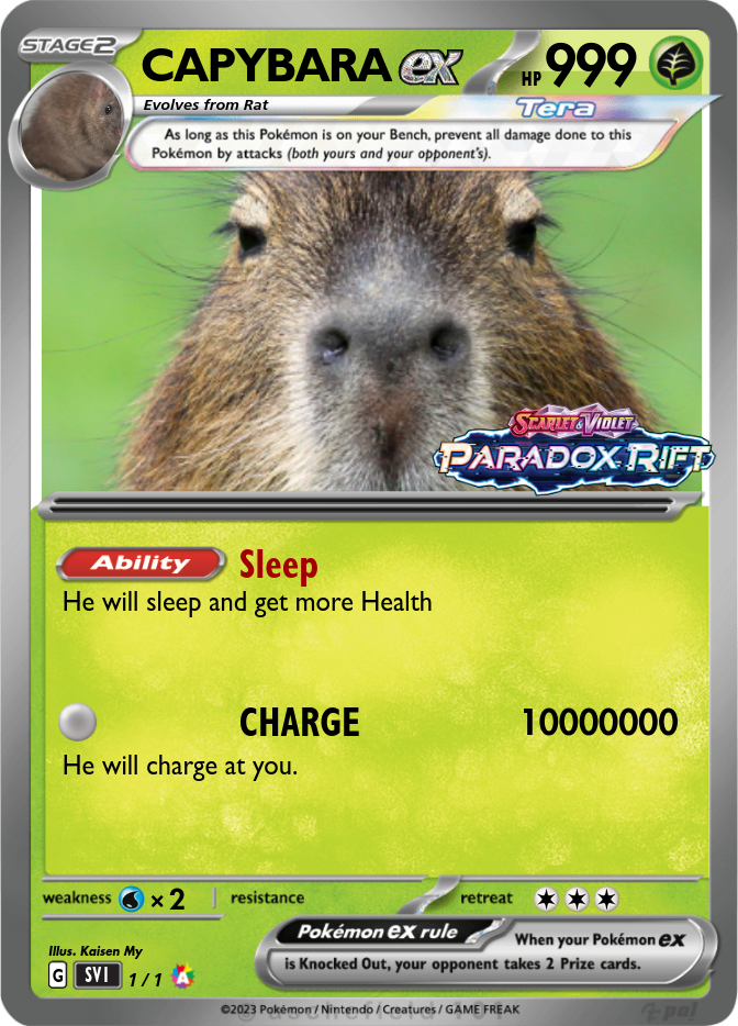 CAPYBARA - Mykai1234 | Pokécardmaker.net