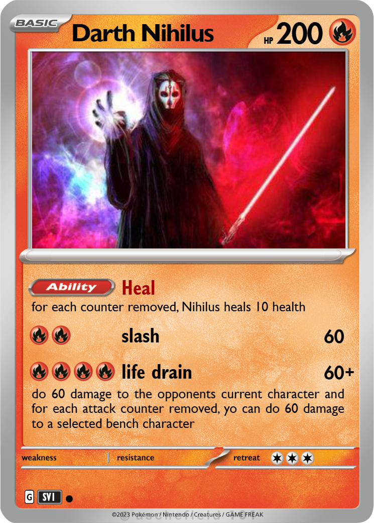 Darth Nihilus - NOTANWOLF | Pokécardmaker.net