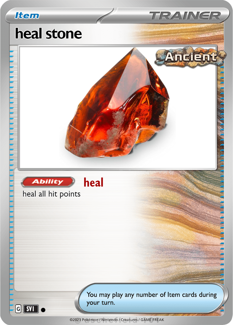 heal stone - Nathaniel1 | Pokécardmaker.net