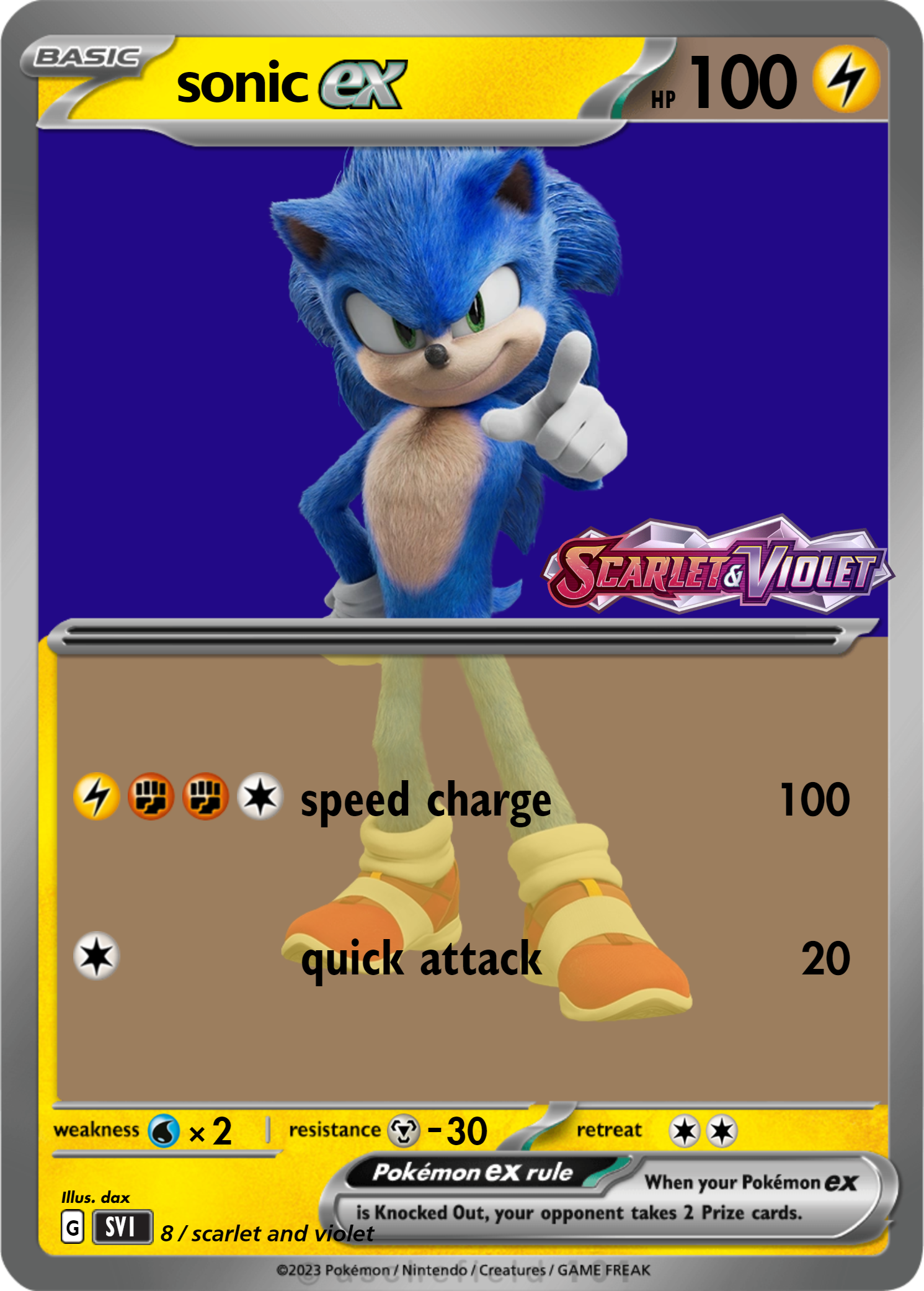 sonic - Nedgo | Pokécardmaker.net