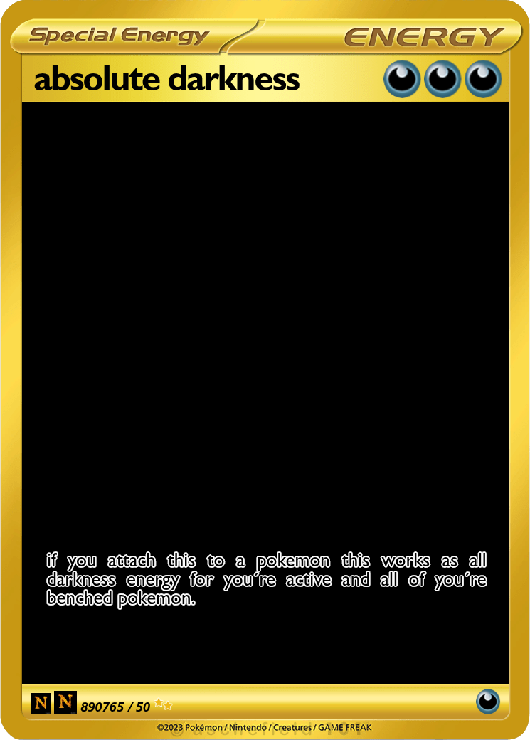 absolute darkness - Neony | Pokécardmaker.net