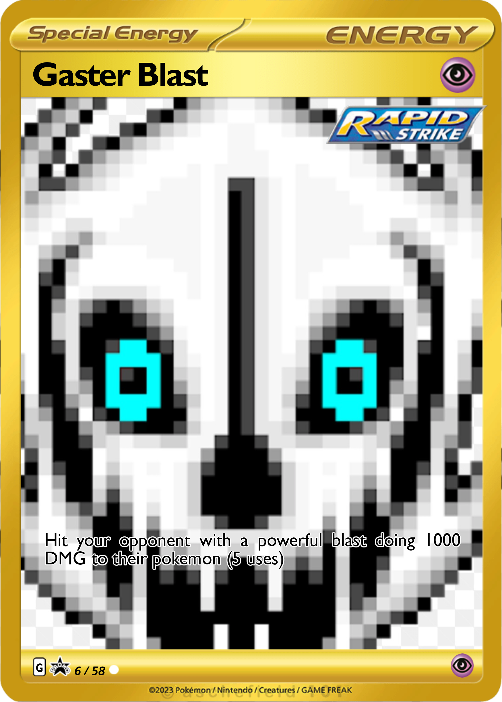 Gaster Blast - Nerdy | Pokécardmaker.net