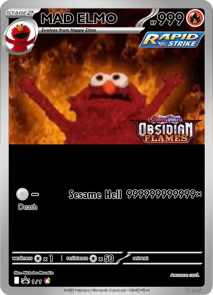 MAD ELMO - NickTheRick | Pokécardmaker.net