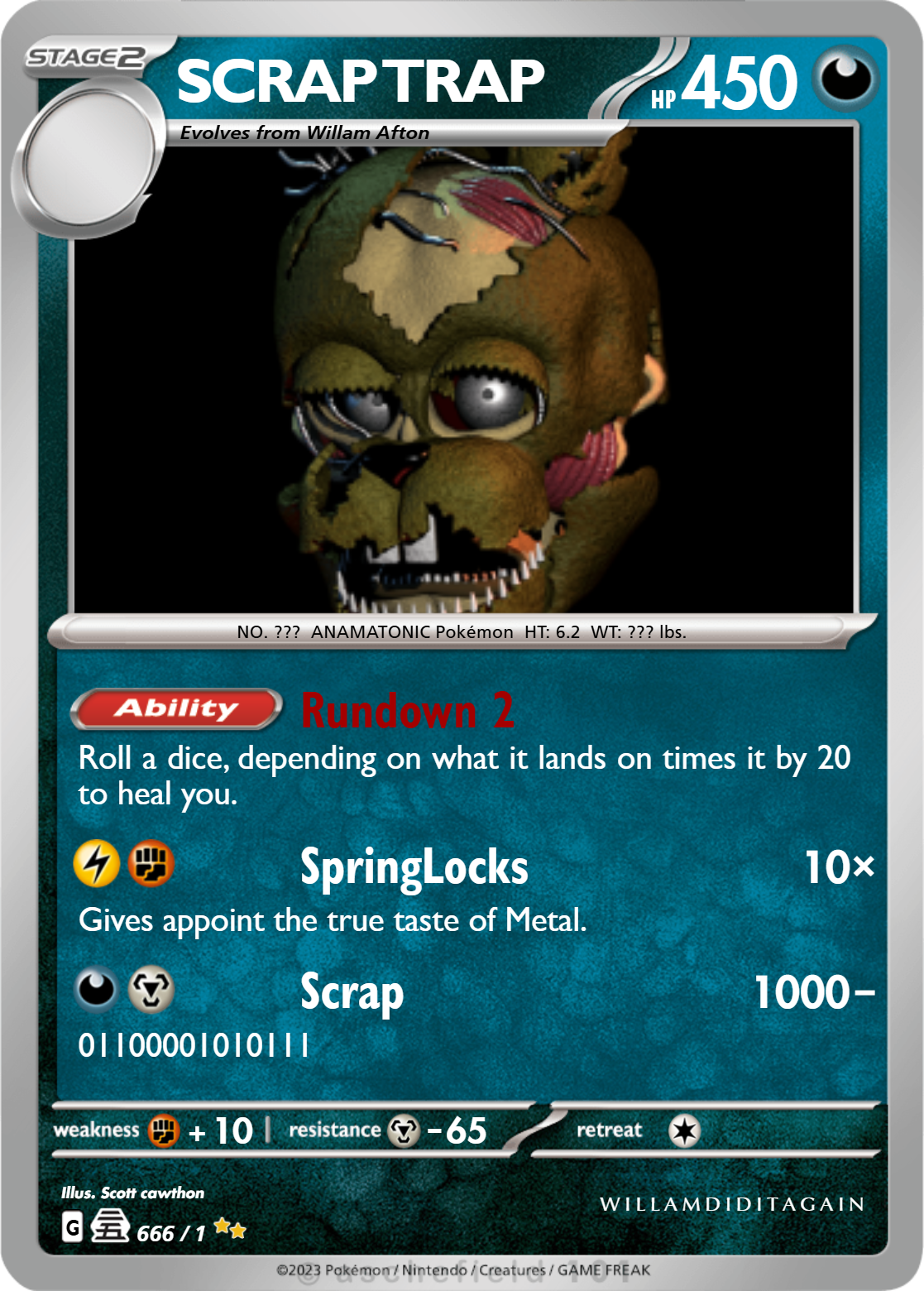 SCRAP TRAP - Nightmare | Pokécardmaker.net