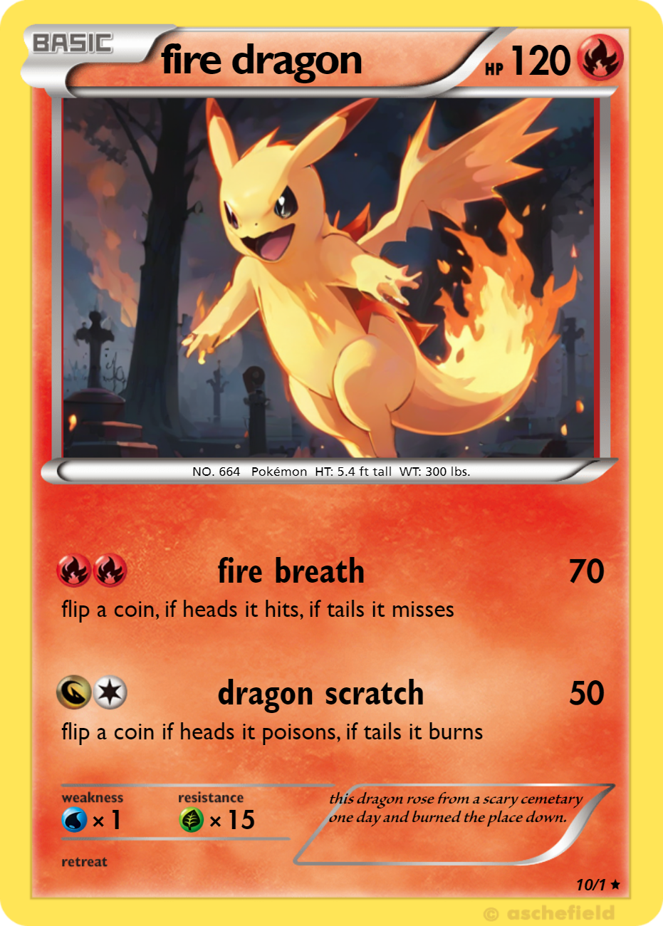 fire dragon - Nikoli | Pokécardmaker.net