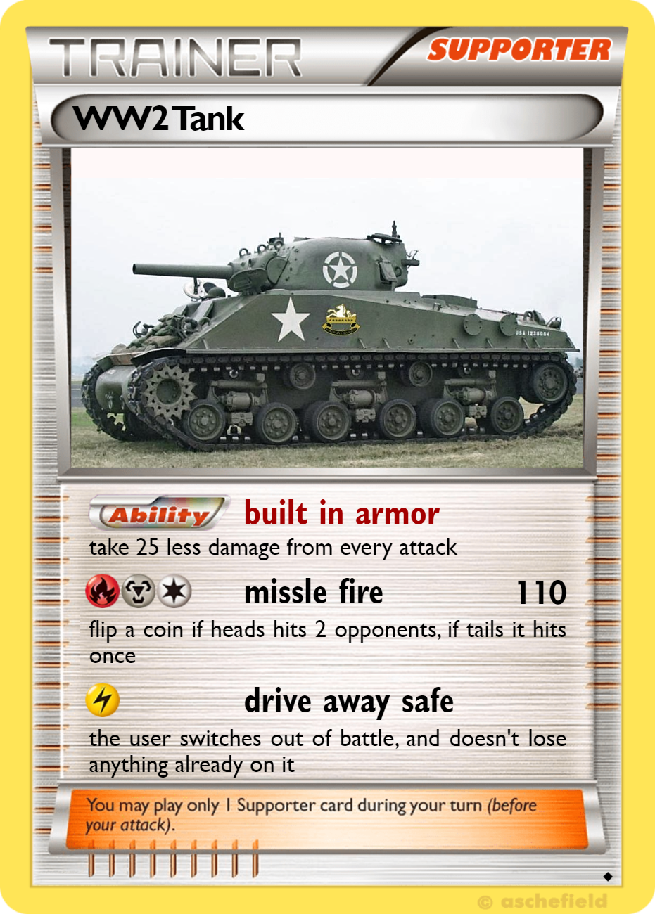 WW2 Tank - Nikoli | Pokécardmaker.net