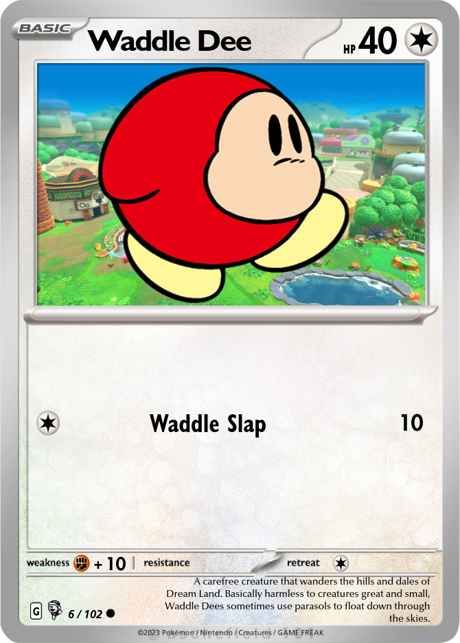 Waddle Dee - Ninjaduck46 | Pokécardmaker.net