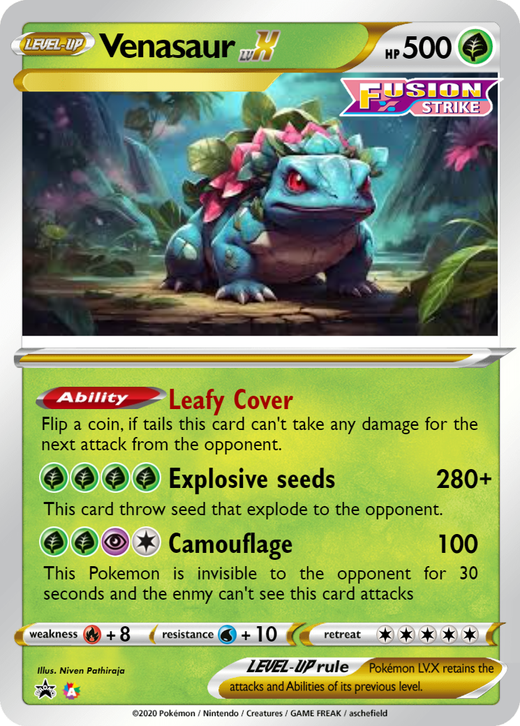 Venasaur - Niven | Pokécardmaker.net