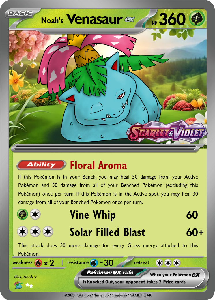 Venasaur - Noah-V | Pokécardmaker.net
