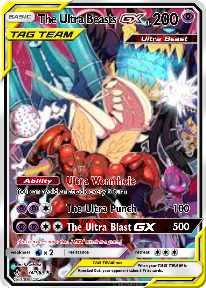 The Ultra Beasts - NovaMura | Pokécardmaker.net