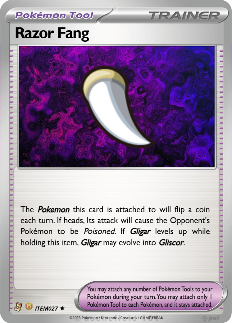 Razor Fang - Ntminhhoang210 | Pokécardmaker.net