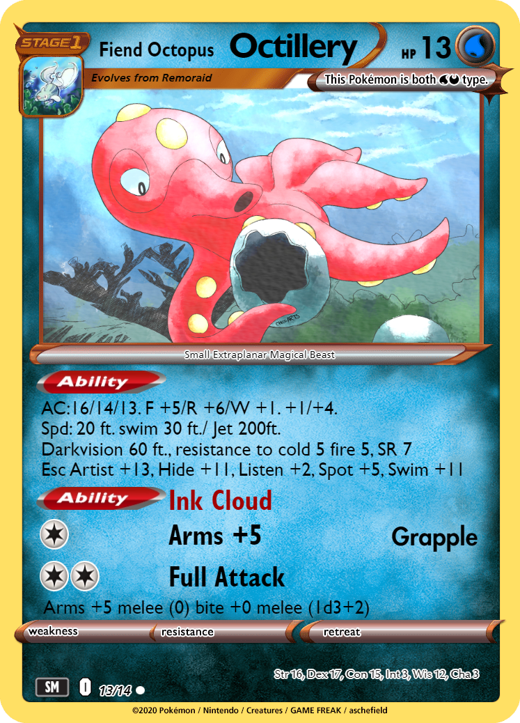 Octillery - Nyrlem | Pokécardmaker.net
