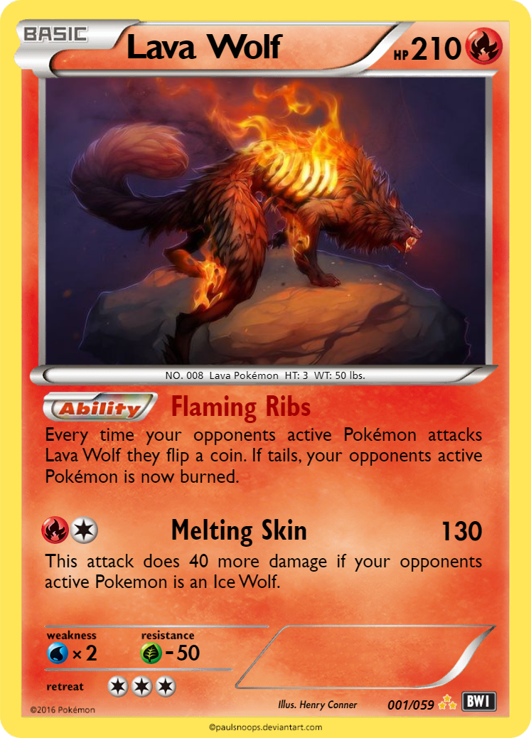 Lava Wolf - OOP_OOP | Pokécardmaker.net