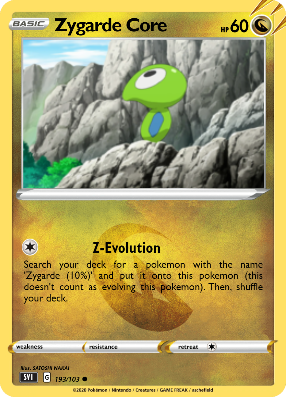 Zygarde Core - OhThisCat | Pokécardmaker.net