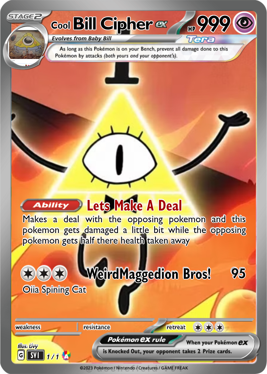 Bill Cipher - OiiaSpiningCat | Pokécardmaker.net