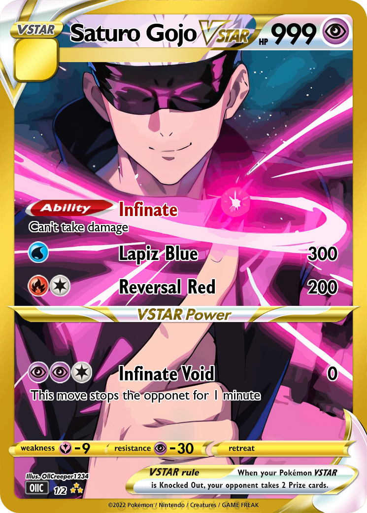 Saturo Gojo - OllCreeper1234 | Pokécardmaker.net