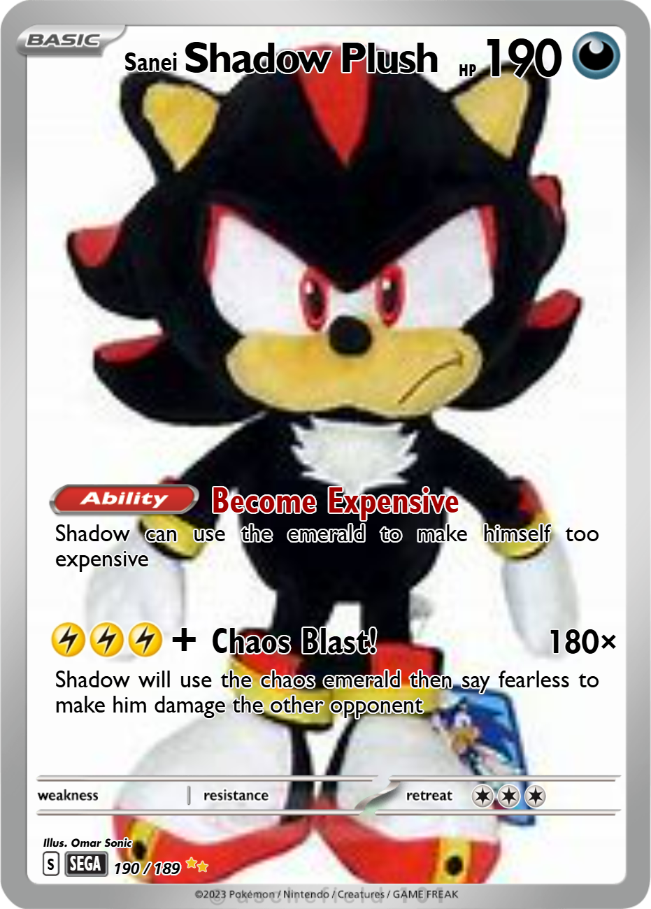 Shadow Plush - Omarsonic0613 | Pokécardmaker.net