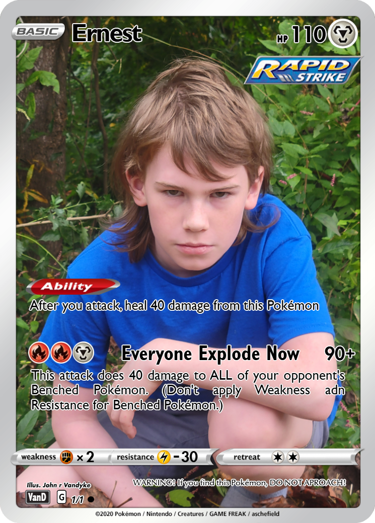 Ernest - OrangeAxolotl09 | Pokécardmaker.net