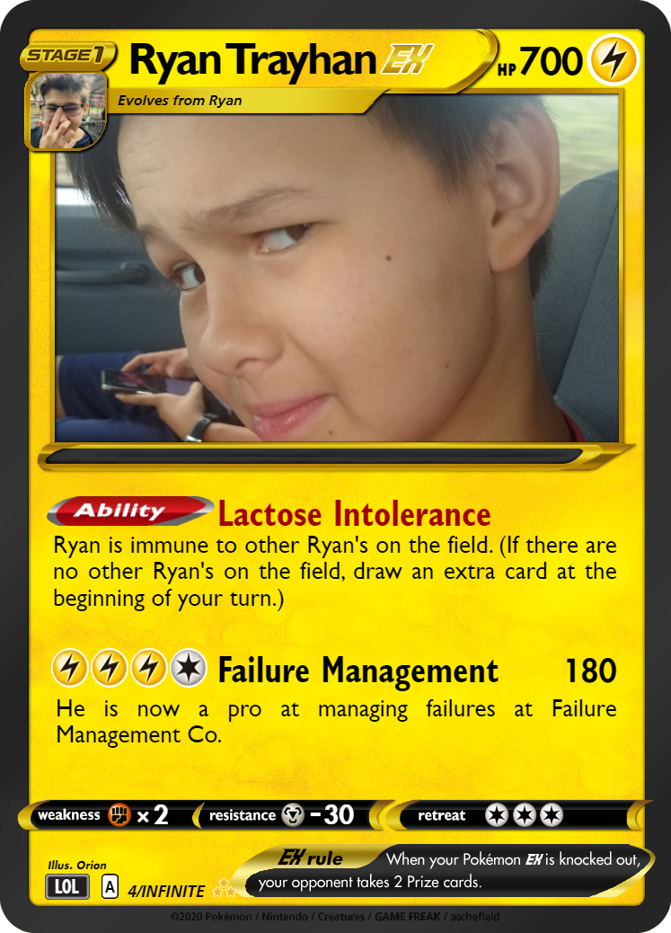 Ryan Trayhan - OreosNonsense | Pokécardmaker.net