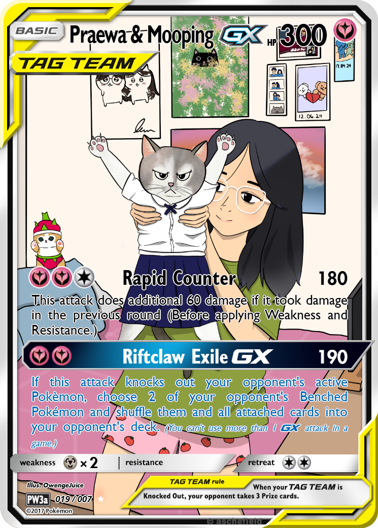 Praewa & Mooping - OwengeJuice | Pokécardmaker.net