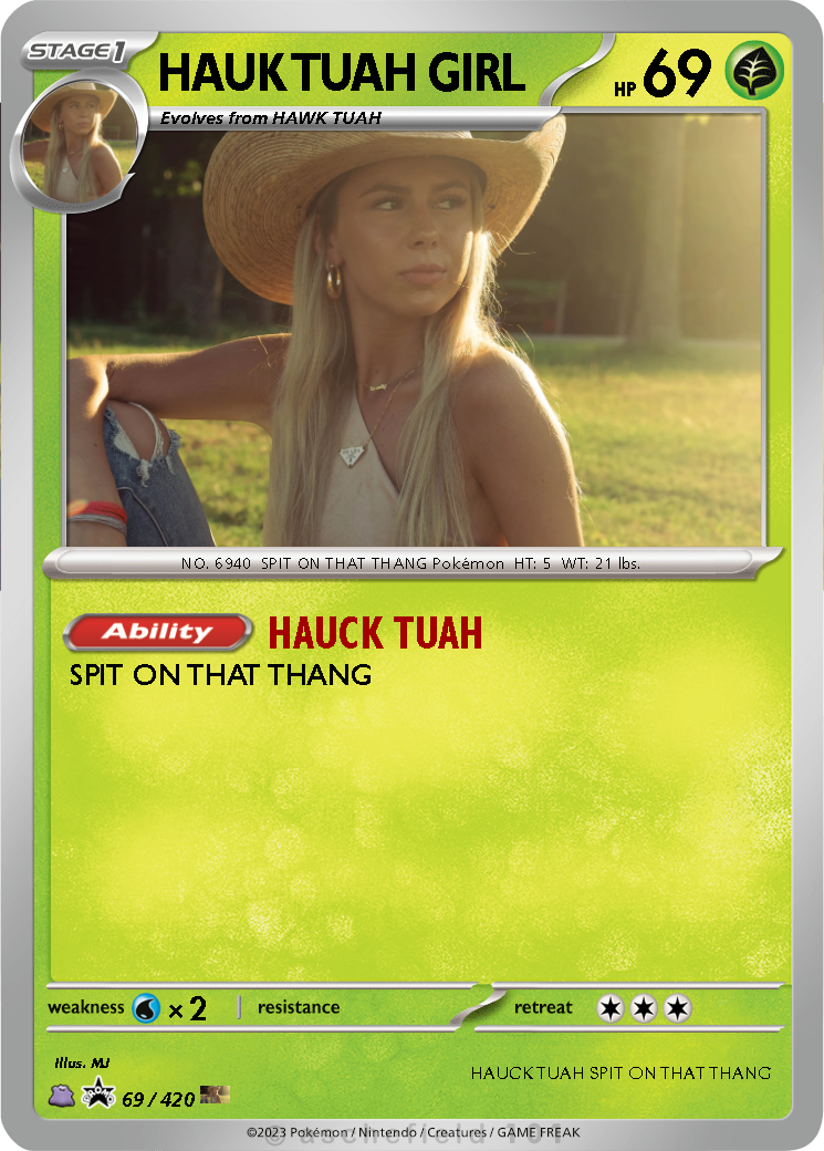 HAUK TUAH GIRL - PEBSI | Pokécardmaker.net