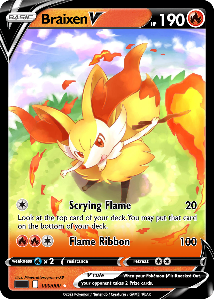 Braixen - PHAZE | Pokécardmaker.net