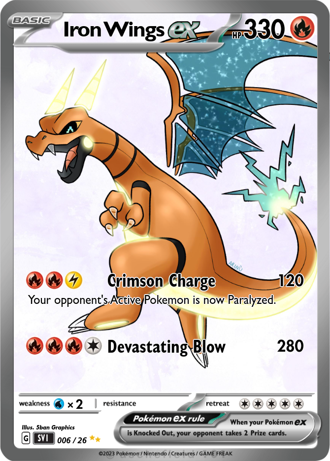 Iron Wings - POKEMONCARDFANATIC | Pokécardmaker.net