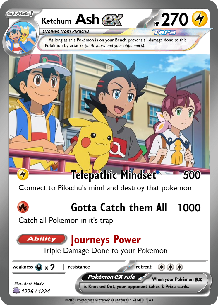 Ash - POKEdictator | Pokécardmaker.net