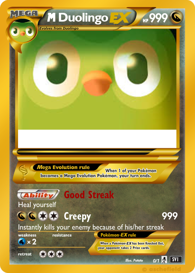 Duolingo - POTATOMAN | Pokécardmaker.net