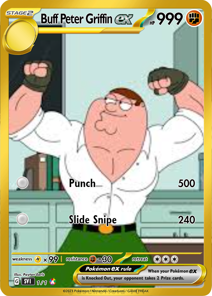 Buff Peter Griffin - Payton | Pokécardmaker.net
