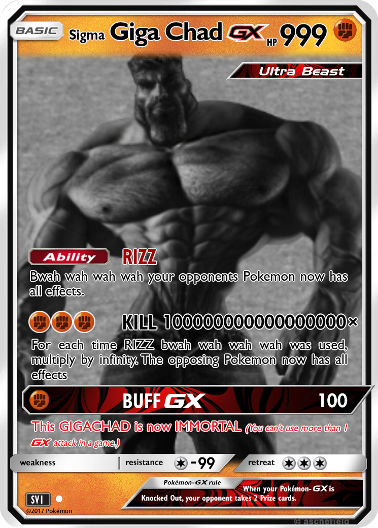 Giga Chad - PersonTheFoot | Pokécardmaker.net