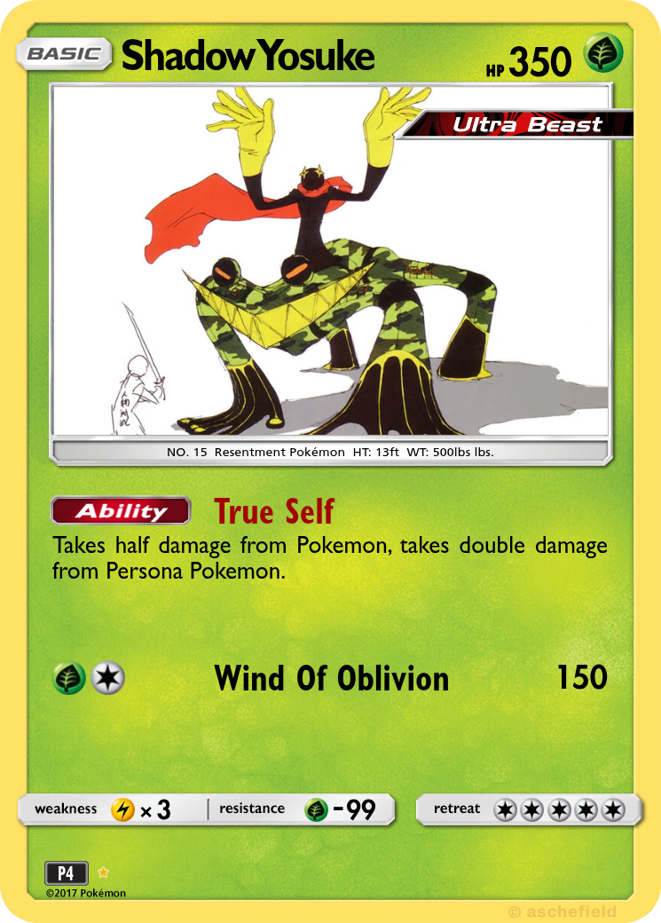 Shadow Yosuke - PhantomAgate | Pokécardmaker.net