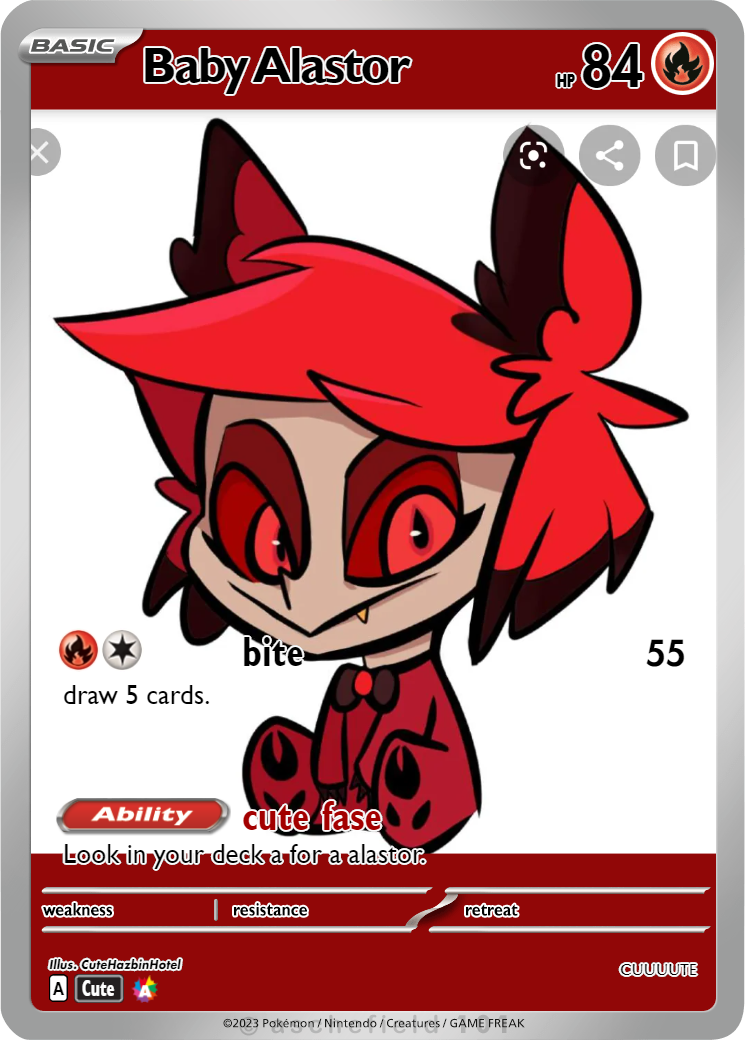 Baby Alastor - Pikadorable | Pokécardmaker.net