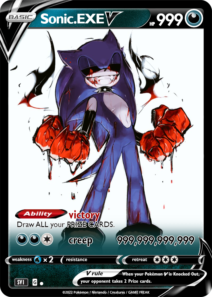 Sonic.EXE - Pikadorable | Pokécardmaker.net