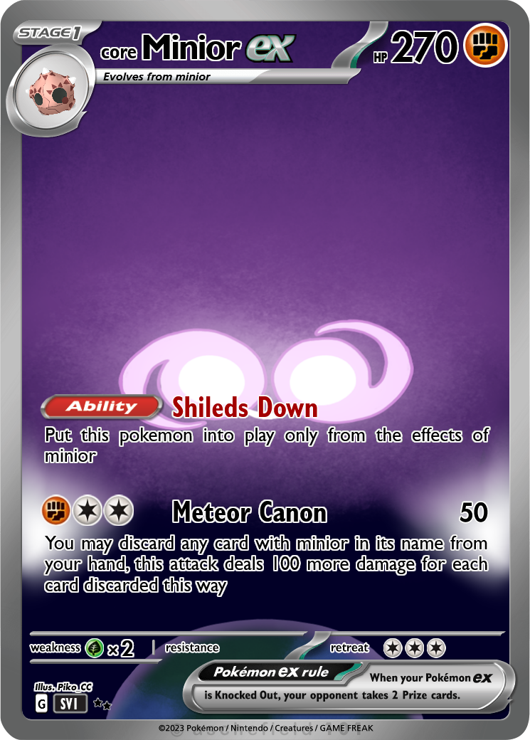 Minior - Piko | Pokécardmaker.net