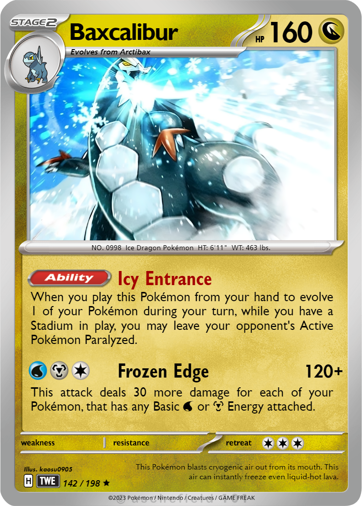 Baxcalibur - PizzaLord13 | Pokécardmaker.net