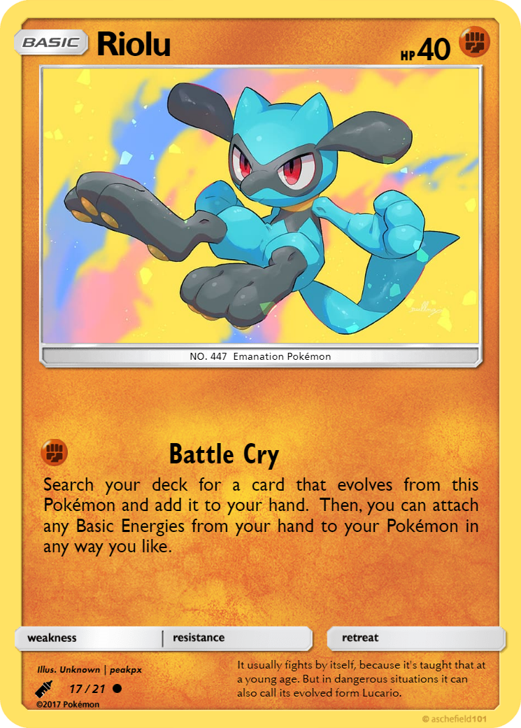 Riolu - PizzaLord13 | Pokécardmaker.net