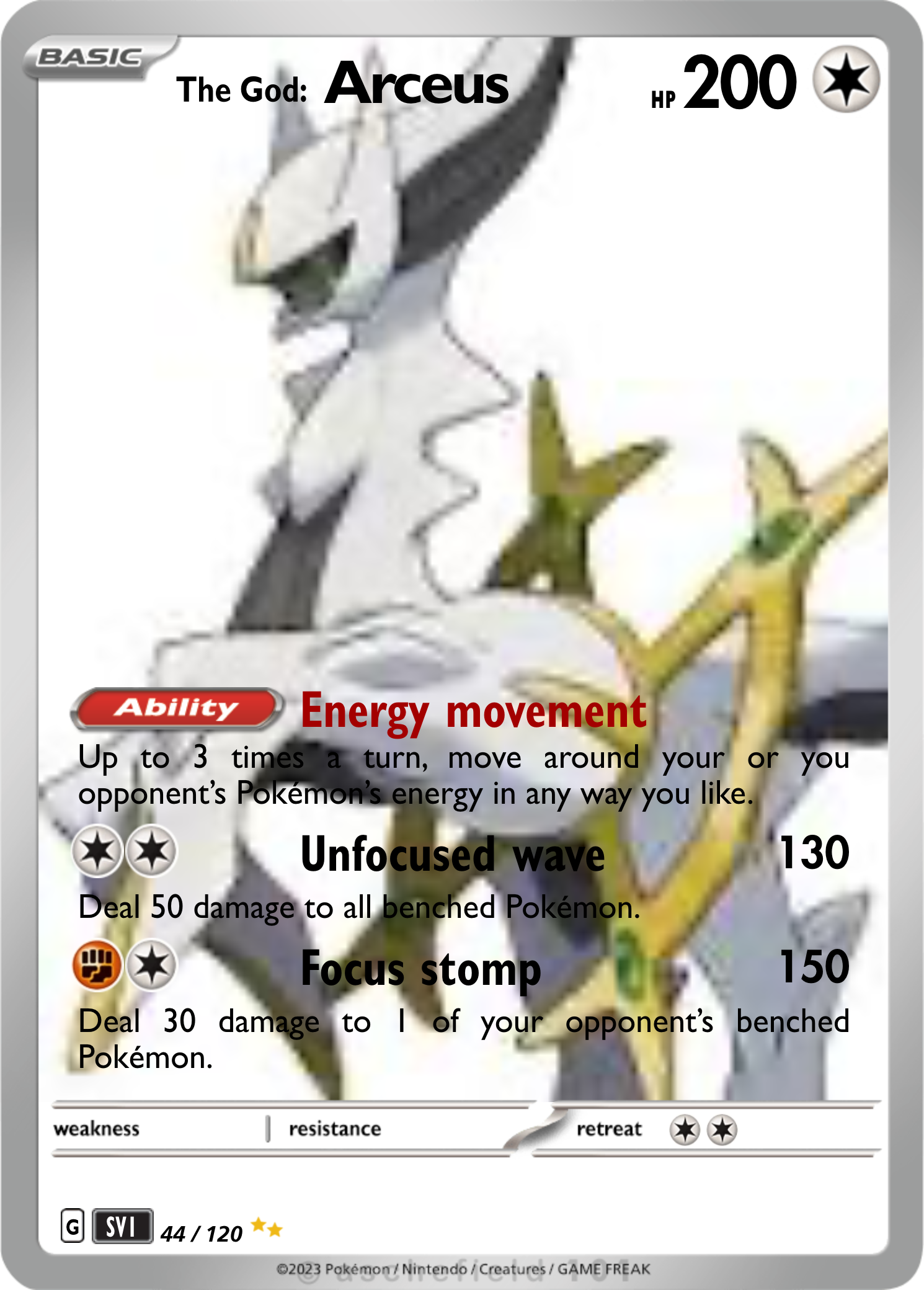 Arceus - Pjmasterplayer | Pokécardmaker.net